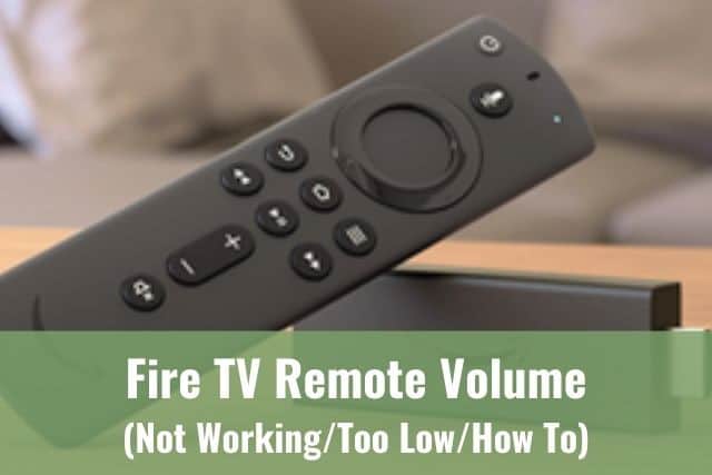 How To Fix Firestick Remote Volume Not Working How TO Many